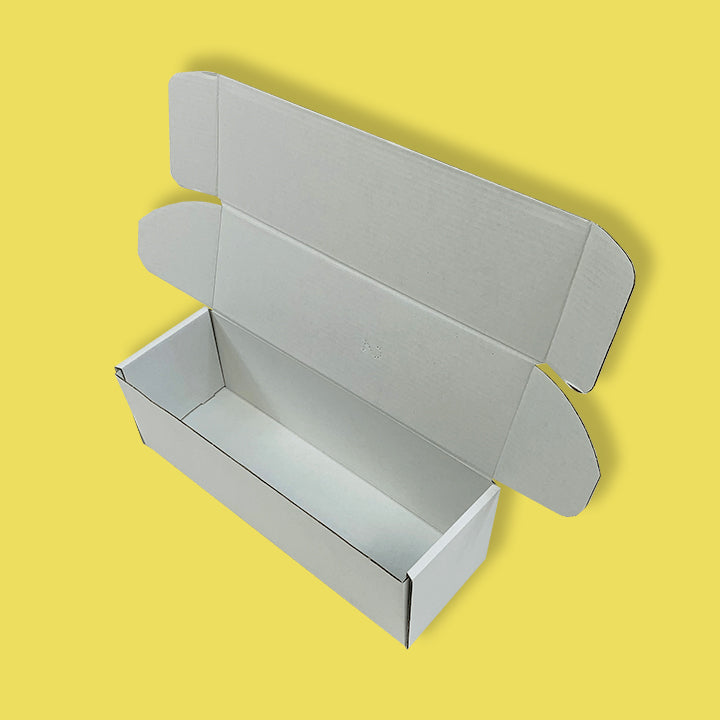 White Small Parcel Cardboard Postal Boxes - 340mm x 110mm x 110mm ...